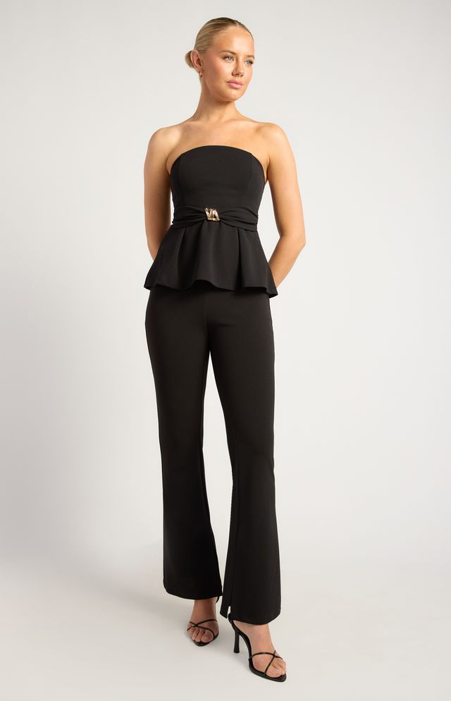 Esther & Co. Ellisia Top - Black – ESTHER & CO.