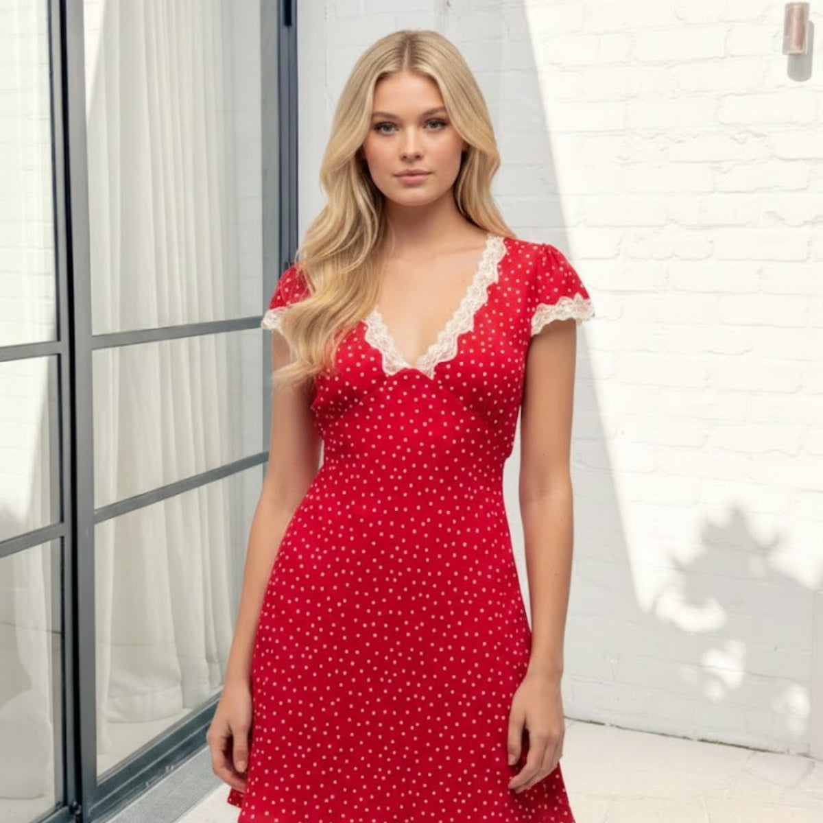Esther & Co. Firenze Dress - Red Polka – ESTHER & CO.